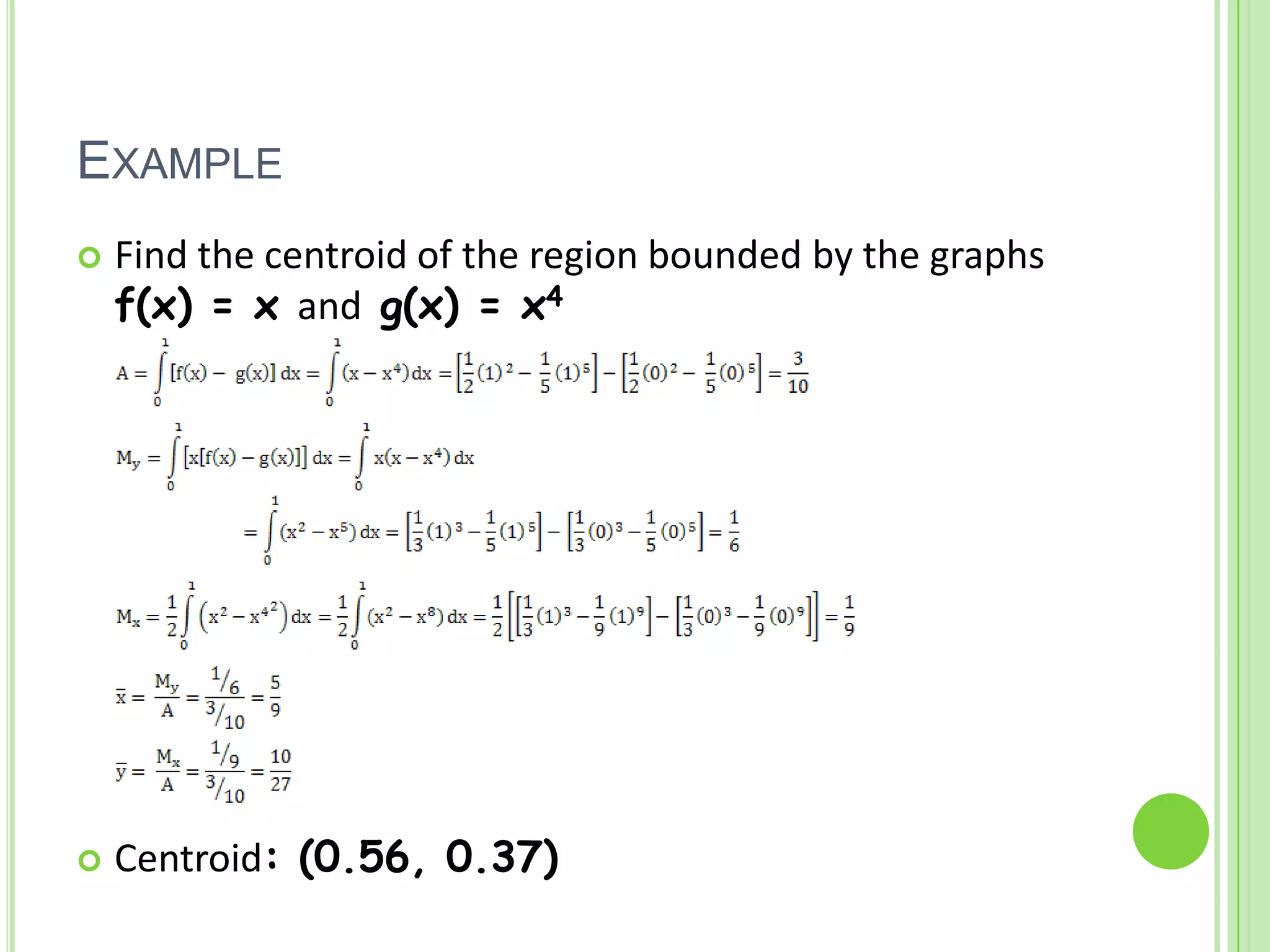 Centroids in a planar lamina FINAL | PPTX