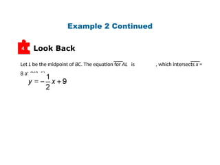 centroid theorem,Make a conjecture about the centroid of a triangle | PPTX
