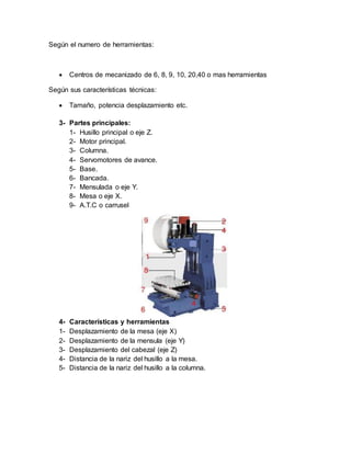 Centros de mecanizado c.n.c | DOCX