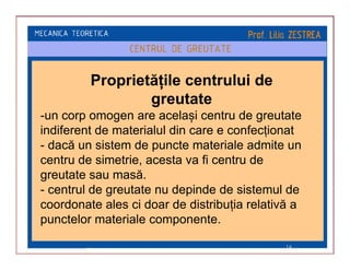 Centrul de greutate | PDF