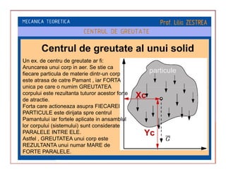 Centrul de greutate | PDF
