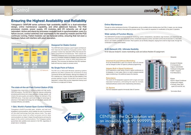Yokogawa CENTUM VP Process Control and Automation Platform | PDF