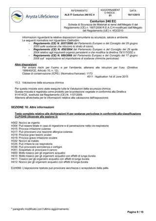 Centurion 240 ec it 2015 11-16 | PDF