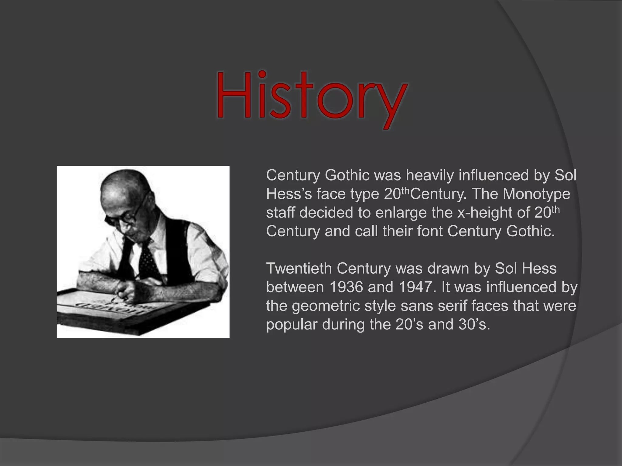 Century gothic | PPTX