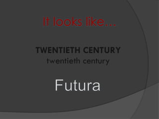 Century gothic | PPTX