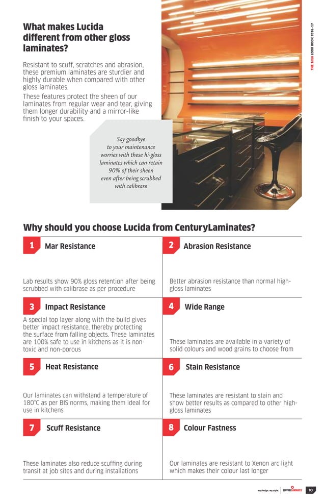 Century Laminates LookBook Catalogue | PDF