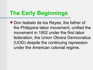 Century of phil. labor movement | PPT