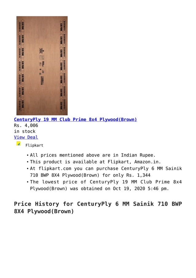 Century Plywood Price List 2020 PDF | PDF