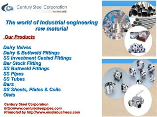 Century Steel Pipes | PPT