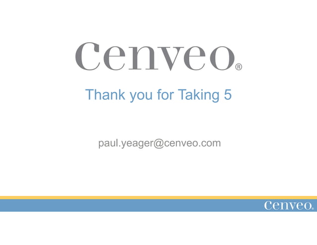 Take 5 to learn about....Cenveo | PPT