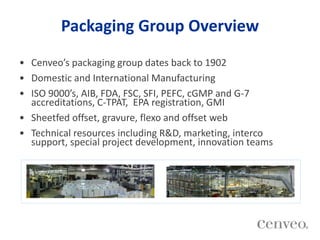 Cenveo labels & packaging overview quick deck 5.4.15 | Business ...