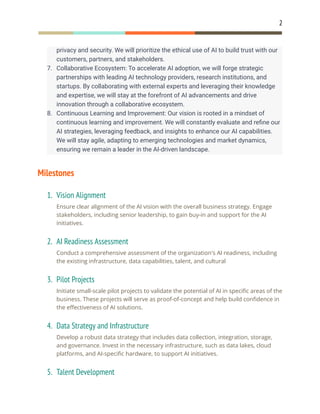 AI Vision Statement of a CEO | PDF