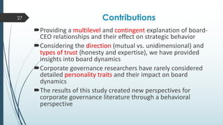 CEO or Board Dominance? Uncovering the strategy-making Process | PPT