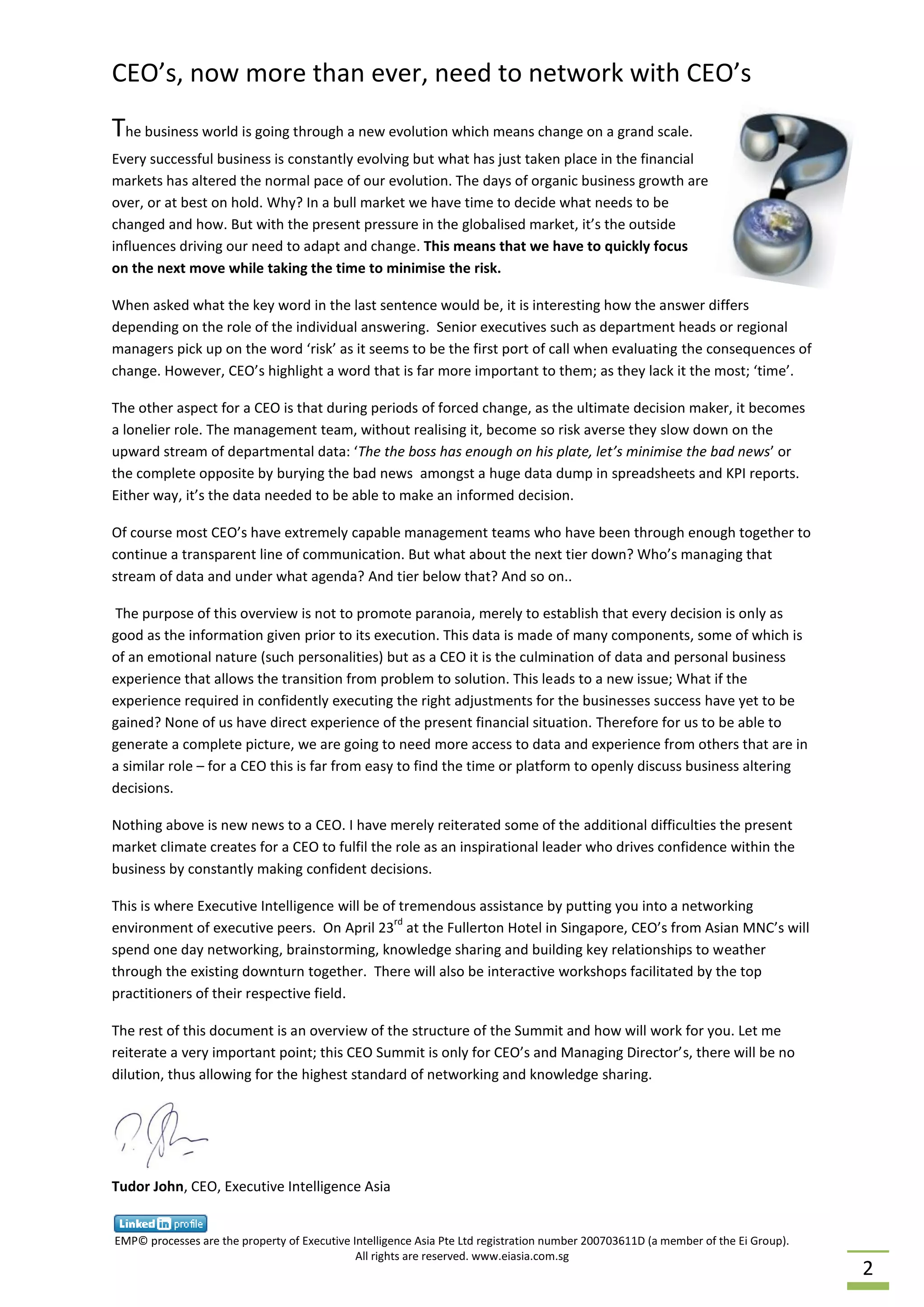 Ceo Delegate 2009 | PDF