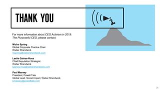 CEO Activism in 2018: The Purposeful CEO | PPT