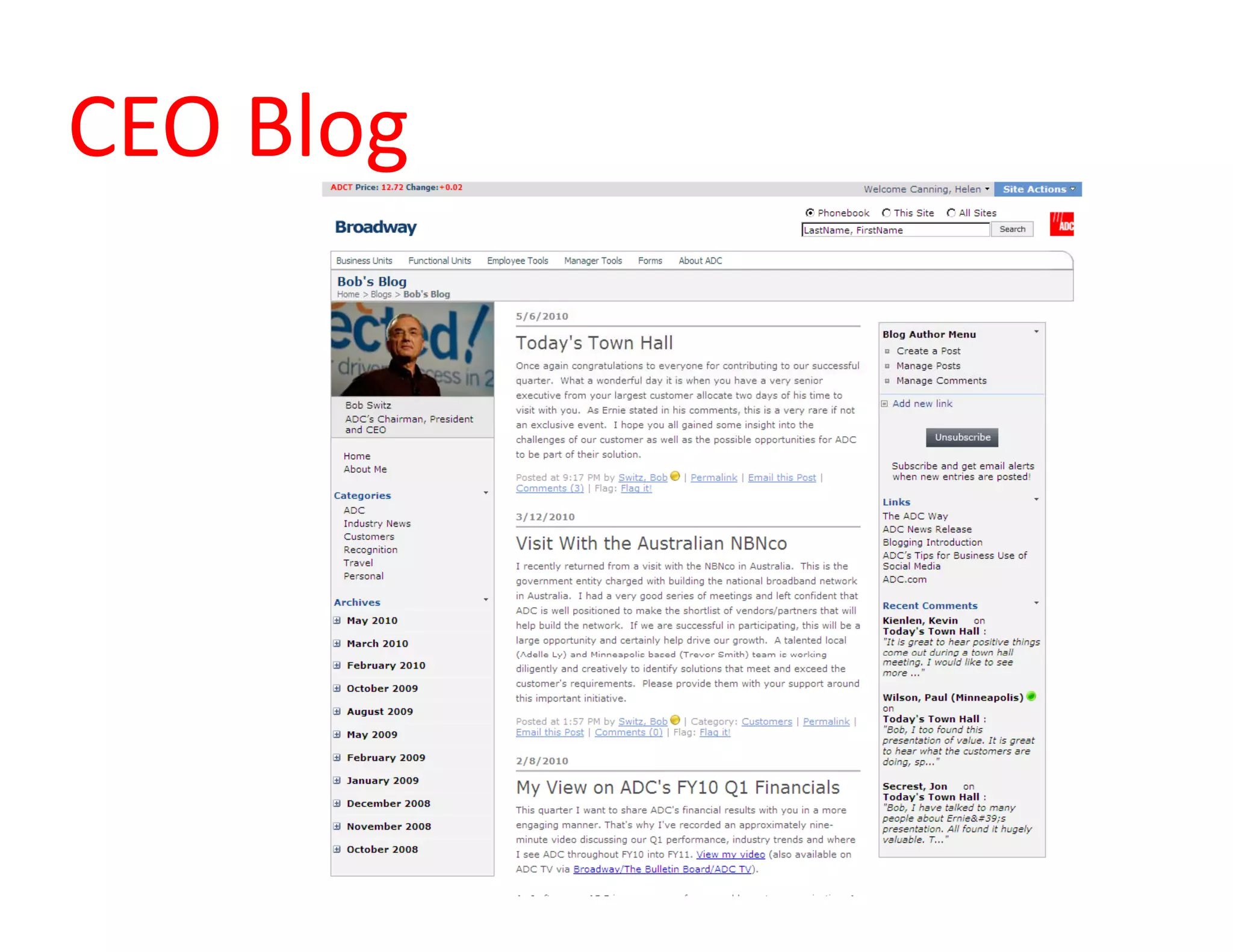 CEO Blog | PDF