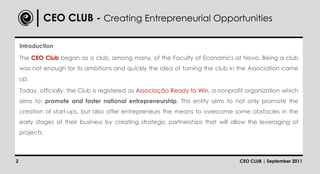 CEO Club Presentation | PPTX