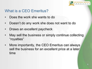 CEO Emeritus CBMA | PPTX