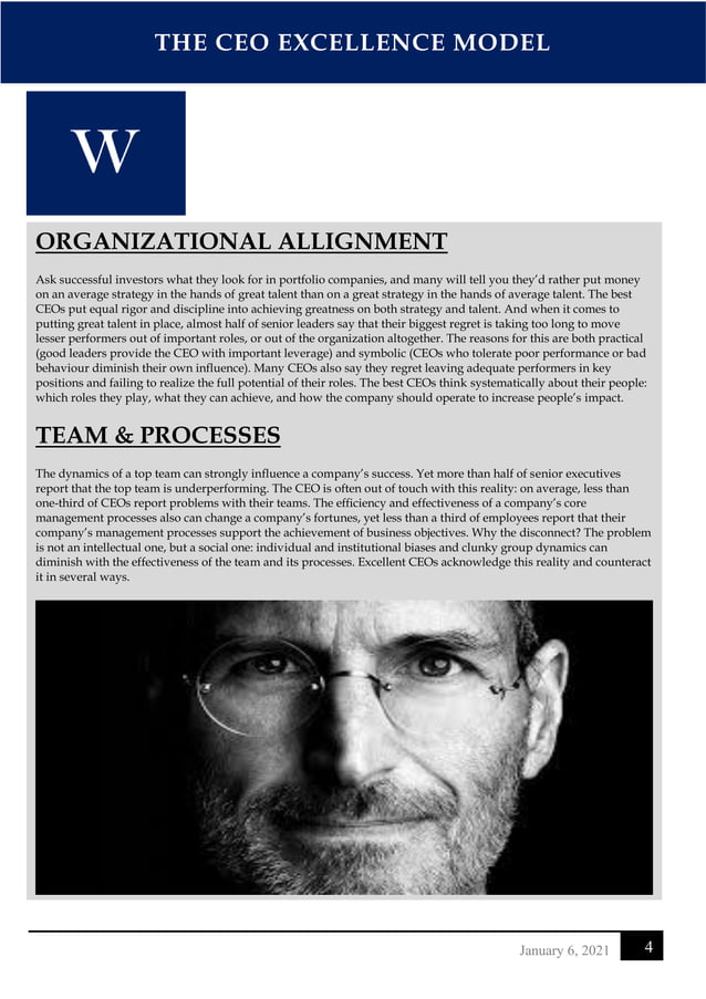 The CEO Excellence Model | PDF