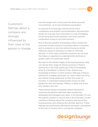 CEO Is The Brand | PDF