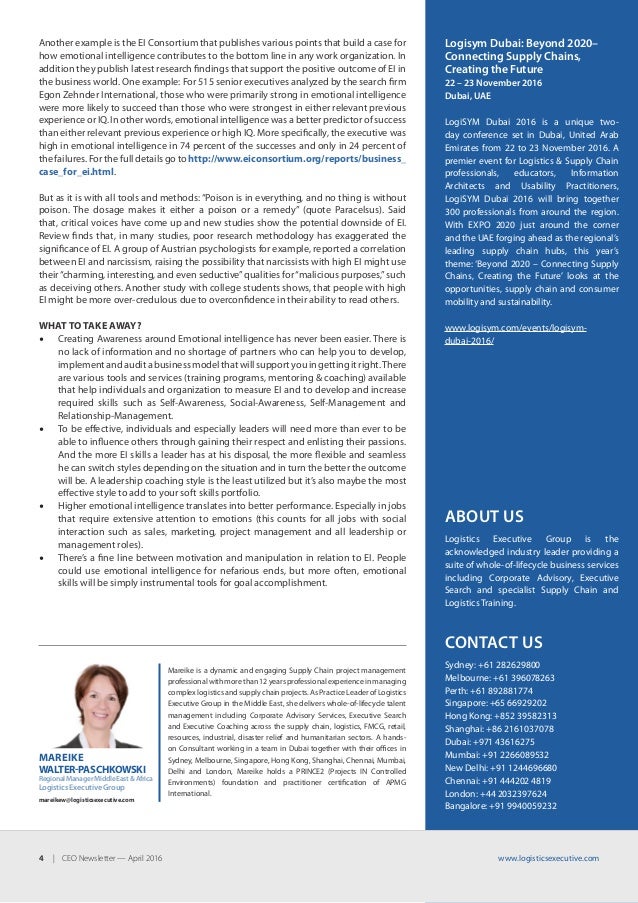 CEO Newsletter - Leading for the Future with EI