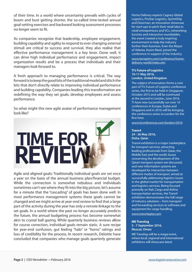 CEO Newsletter - Agile Performance Management | PDF