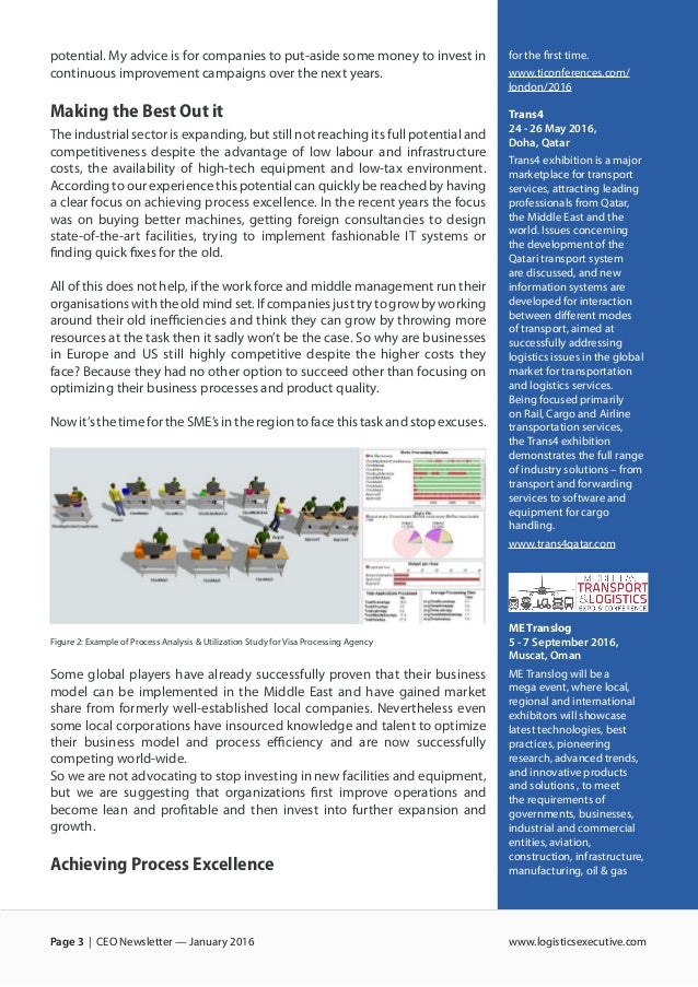 CEO Newsletter - How Process Excellence Will Help Sustain Your Busine…