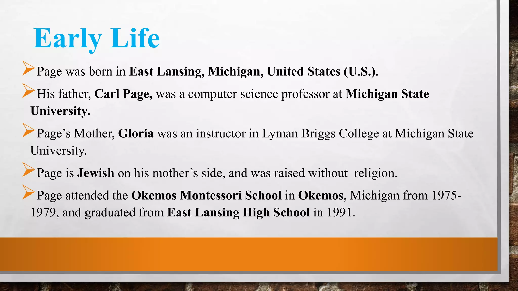 CEO of Alphabet - Larry Page | PPT