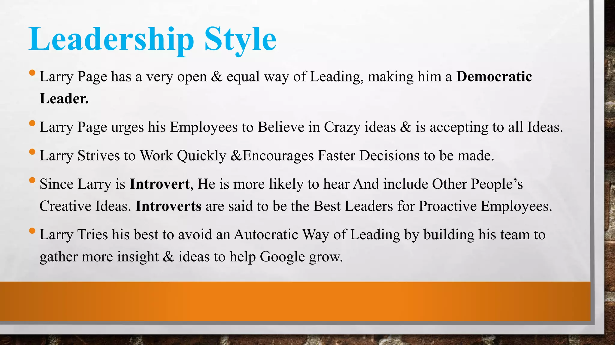 CEO of Alphabet - Larry Page | PPT