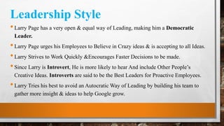 CEO of Alphabet - Larry Page | PPTX
