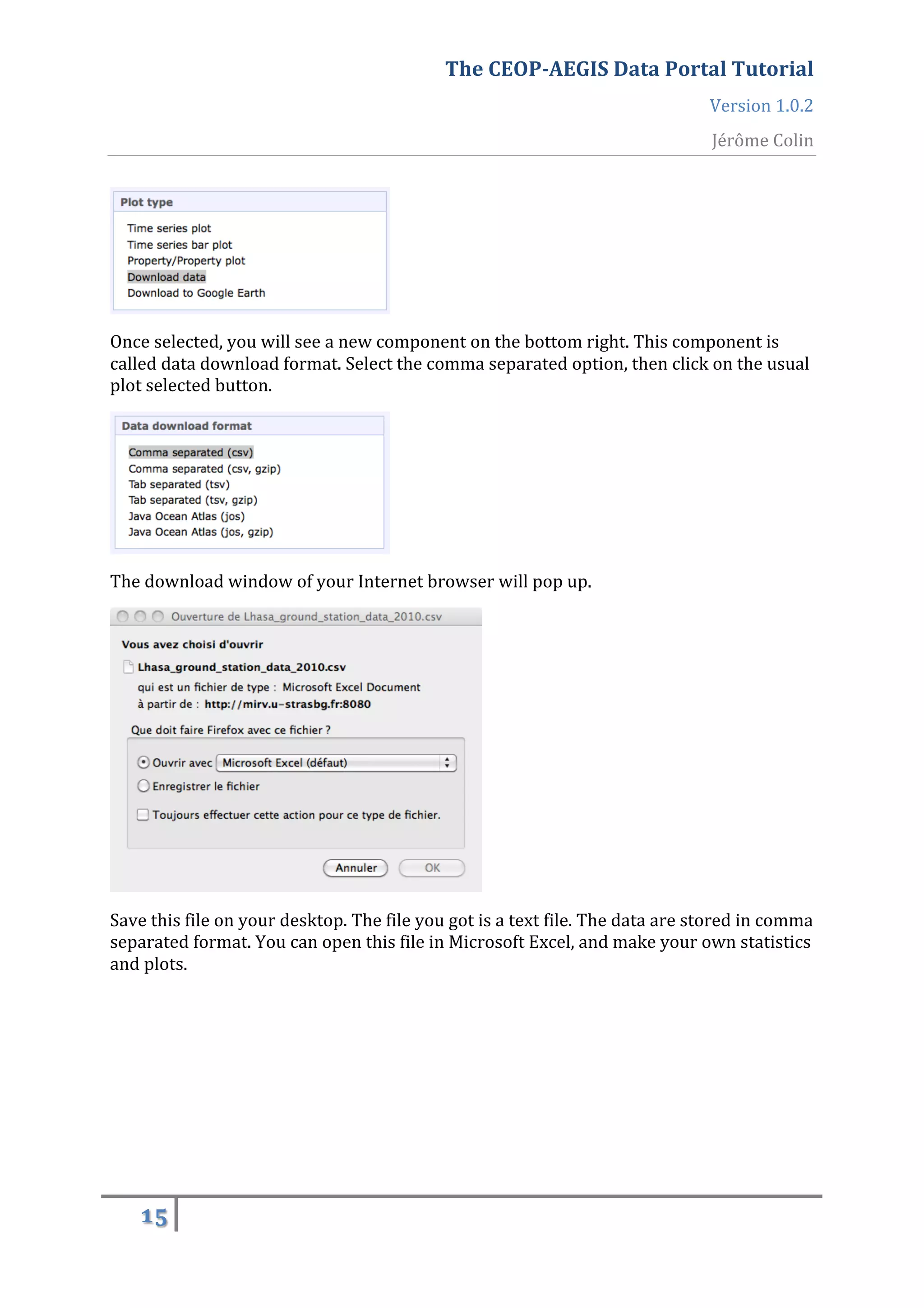 CEOP-AEGIS Data Portal Tutorial | PDF | Internet for Beginners | Internet
