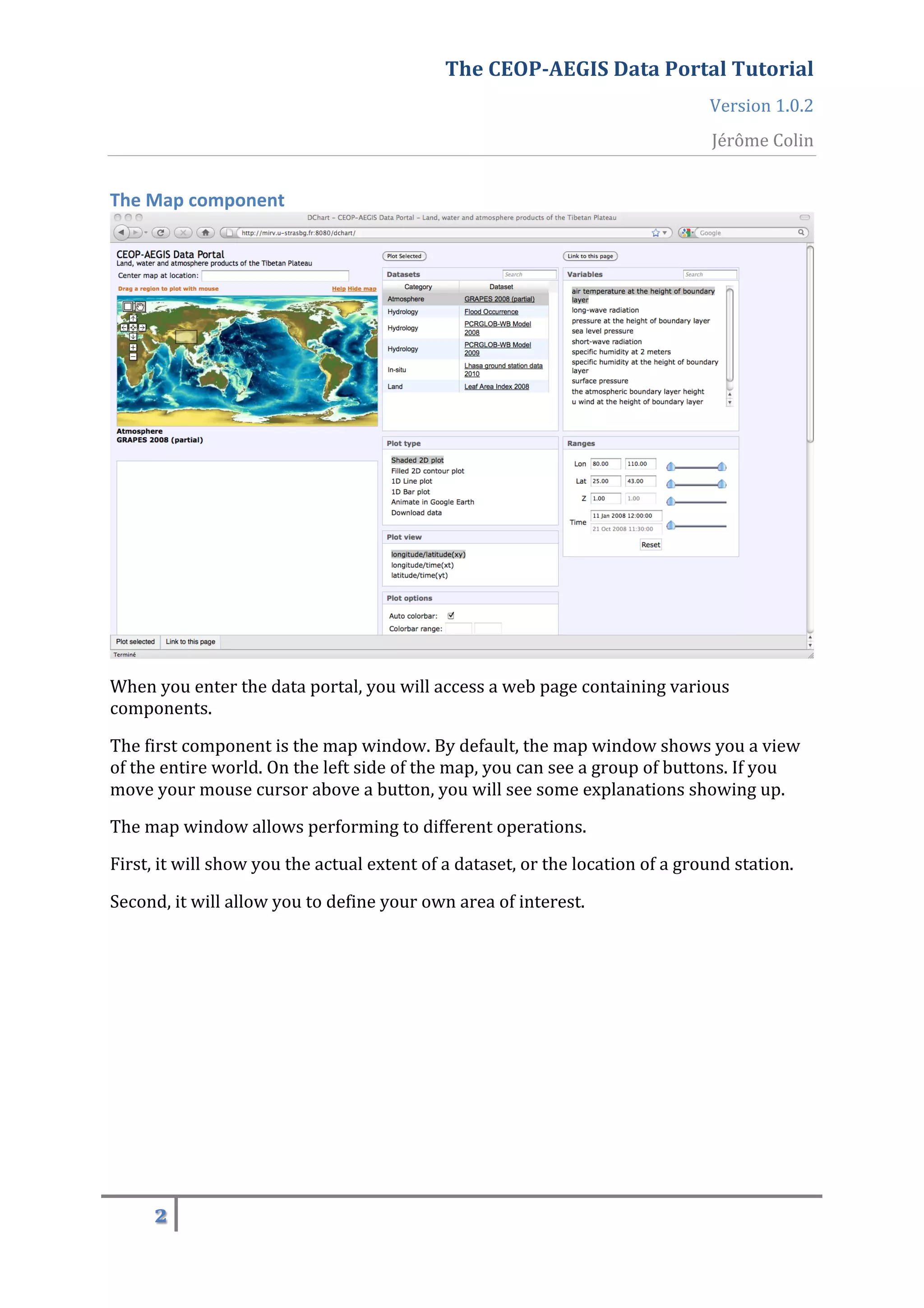 CEOP-AEGIS Data Portal Tutorial | PDF | Internet for Beginners | Internet