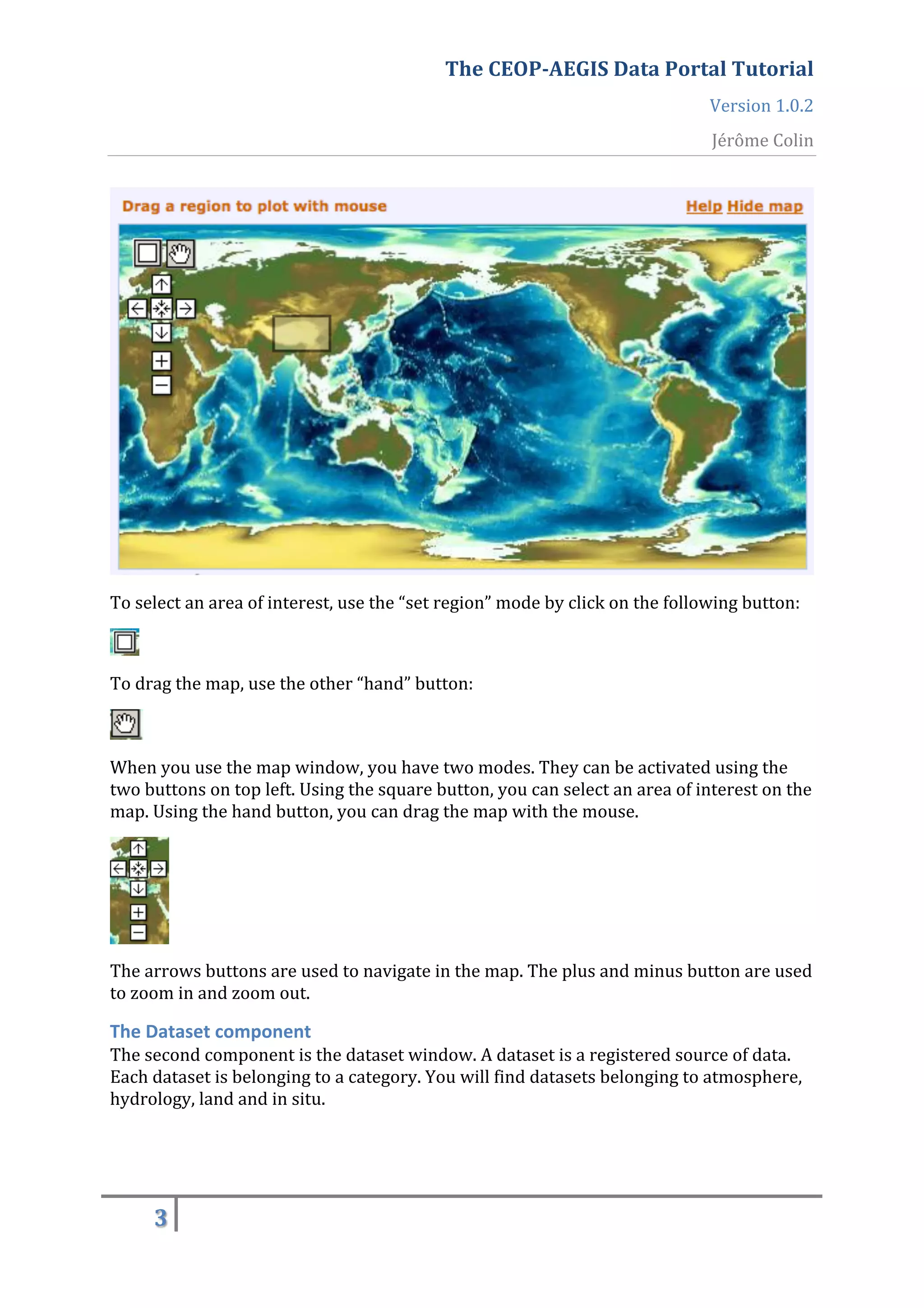 CEOP-AEGIS Data Portal Tutorial | PDF | Internet for Beginners | Internet