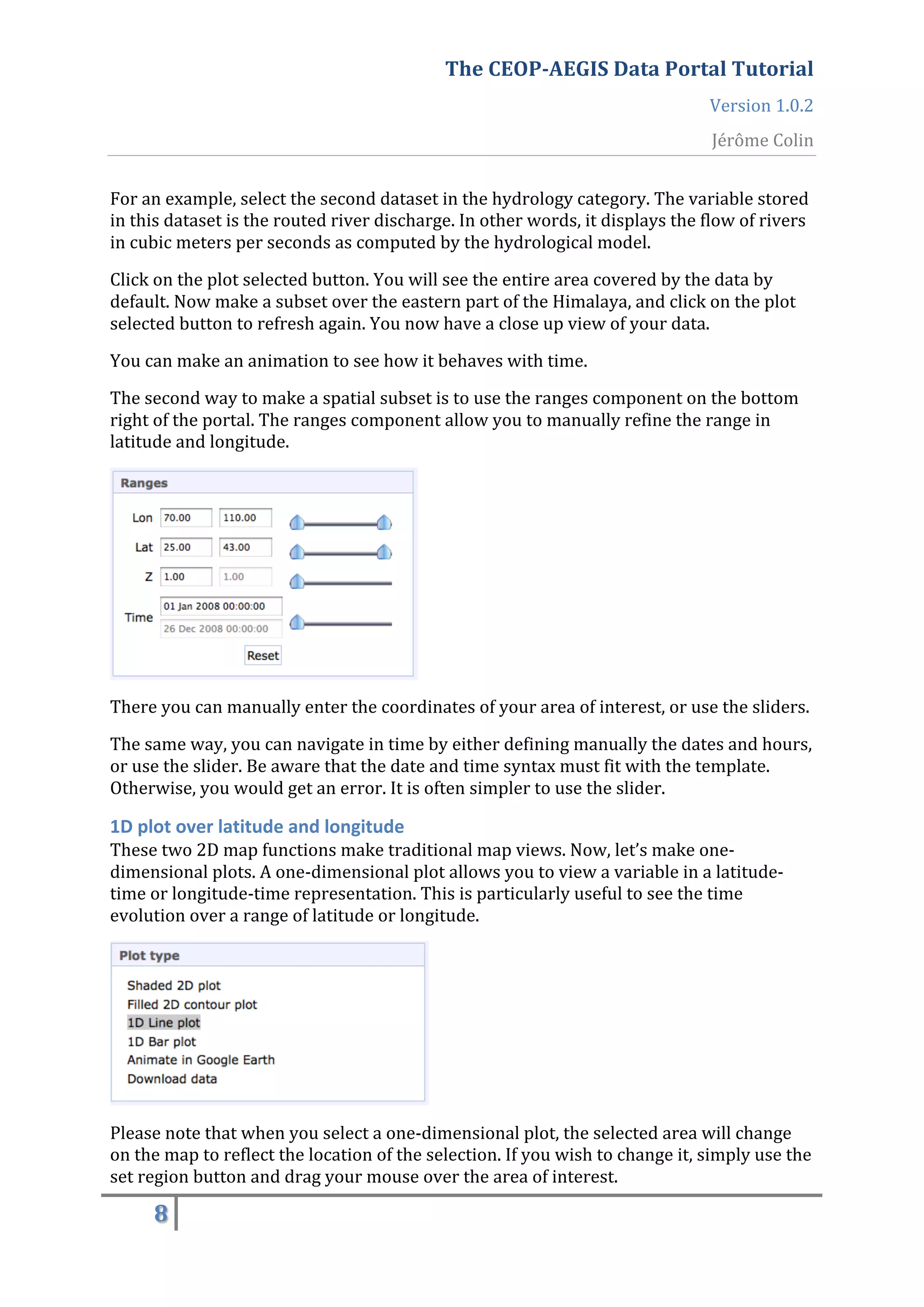 CEOP-AEGIS Data Portal Tutorial | PDF | Internet for Beginners | Internet