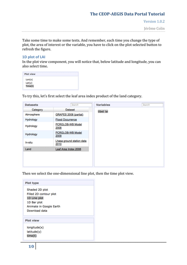 CEOP-AEGIS Data Portal Tutorial | PDF | Internet for Beginners | Internet