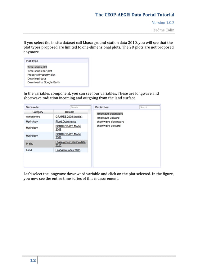 CEOP-AEGIS Data Portal Tutorial | PDF | Internet for Beginners | Internet