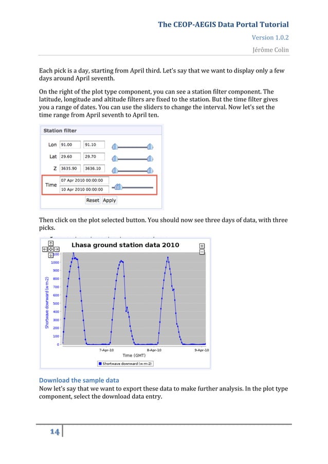 CEOP-AEGIS Data Portal Tutorial | PDF | Internet for Beginners | Internet