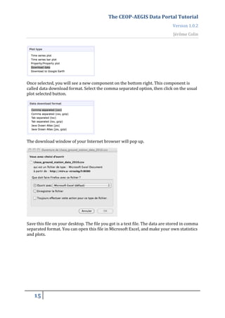 CEOP-AEGIS Data Portal Tutorial | PDF | Internet for Beginners | Internet
