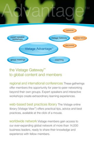 Vistage CEO Brochure | PDF