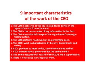 CEO ROLE EXCELLENCE | PPT