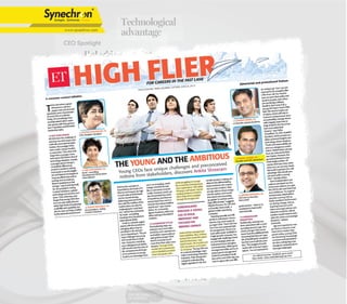 CEO Speak (Faisal Husain, Synechron) | PPT