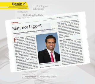 CEO Speak (Faisal Husain, Synechron) | PPT