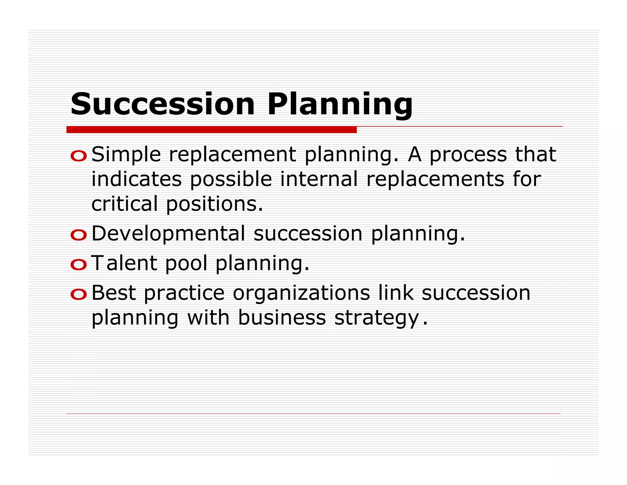 Succession Planning and Competency Modeling | PDF
