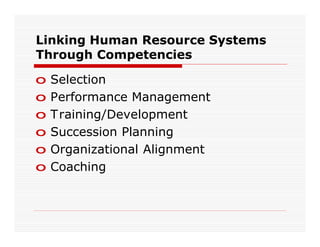 Competency Aligned Organization Matrix Model