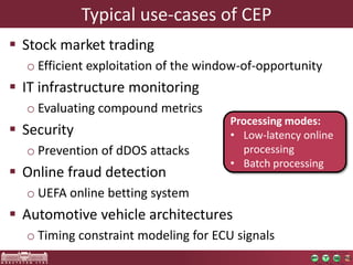 Complex Event Processing - A brief overview | PPT