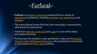 Production of furfural by hydrolysis | PPT