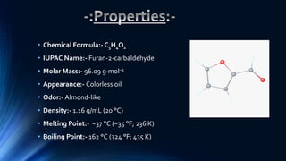 Production of furfural by hydrolysis | PPTX