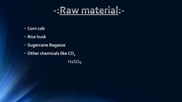 Production of furfural by hydrolysis | PPT