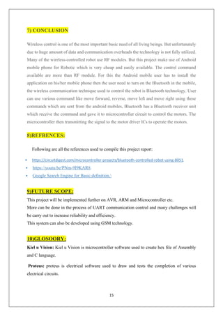 Android Control robot using 8051 microcontroler | PDF
