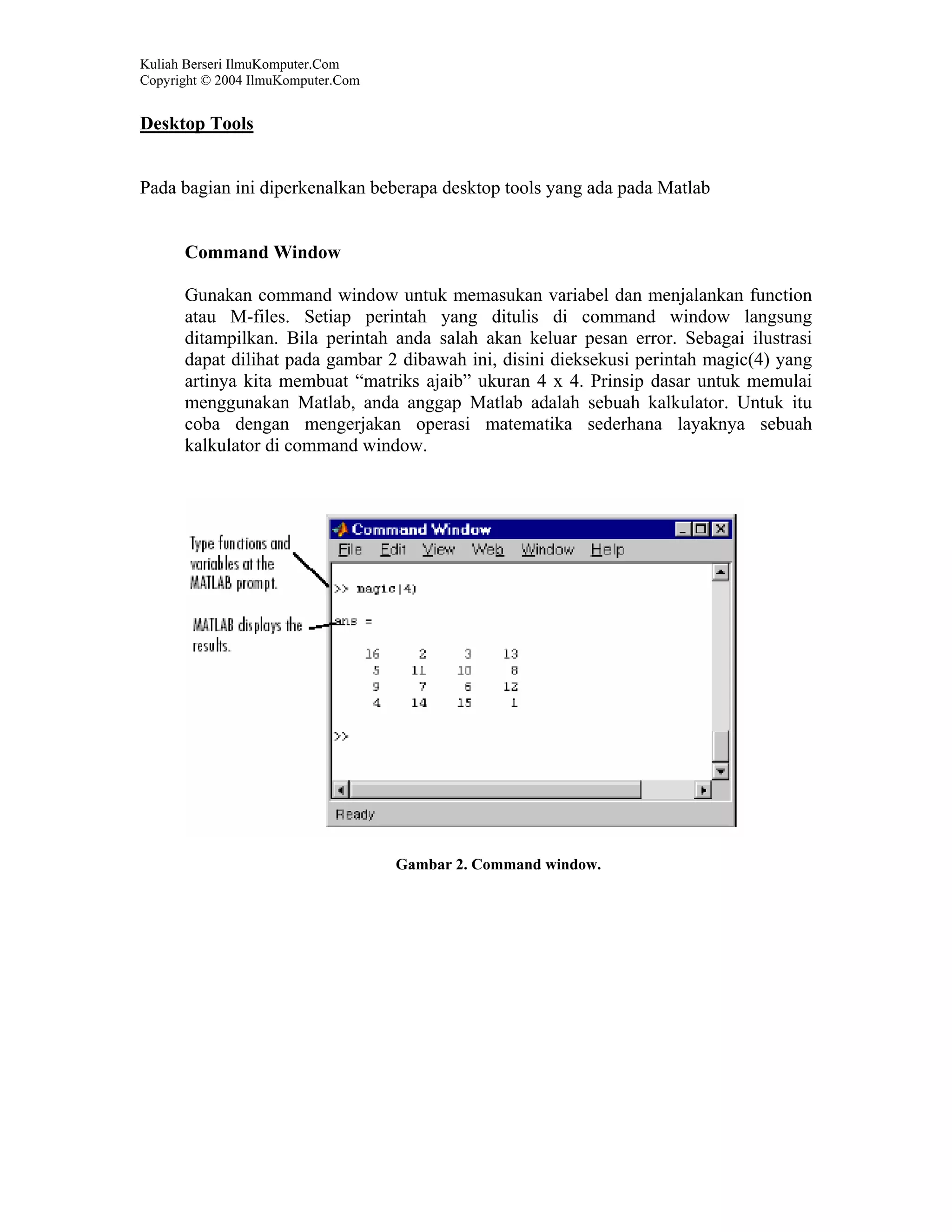 Cepat mahir dengan matlab | PDF